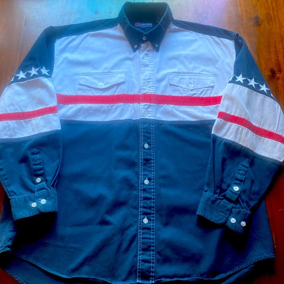 Roper | Shirts | Vintage Roper American Flag Button Up Size Xl | Poshmark